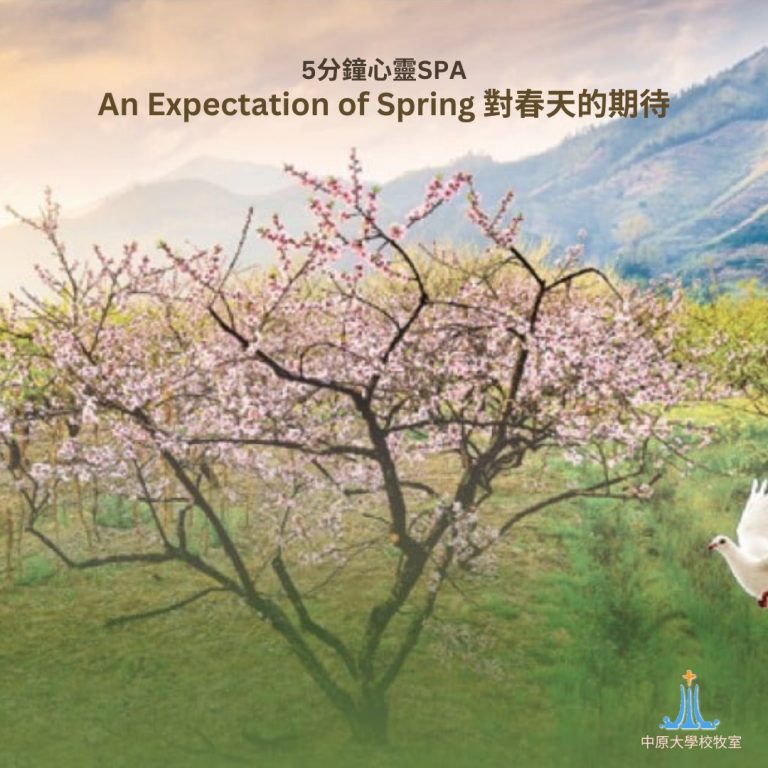2024/03/04 康克校牧短文分享「An Expectation of Spring 對春天的期待」 – 中原大學校牧室